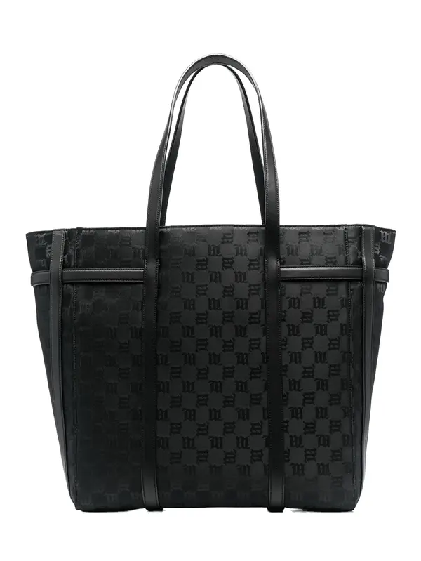 MISBHV Jacquard Monogram Tote Bag - Black