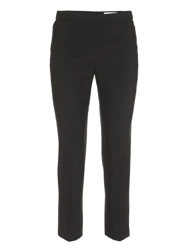 Alexander McQueen Low-rise Cropped Trousers - Black