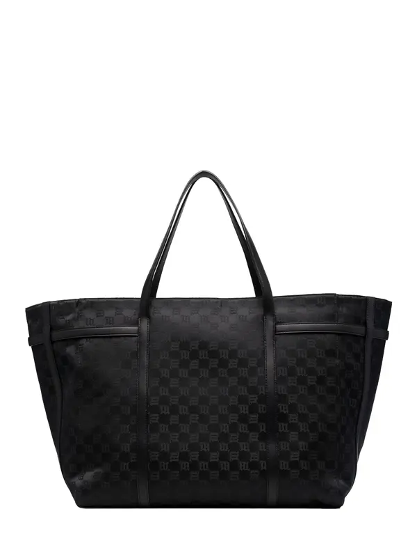 MISBHV Jacquard-monogram Tote Bag - Black