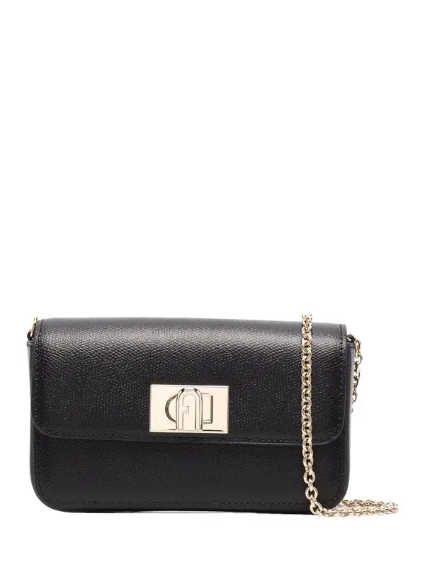 Furla Foldover Satchel - Black