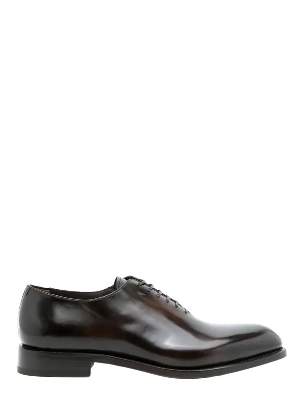 FERRAGAMO Leather Derby Shoes - Brown