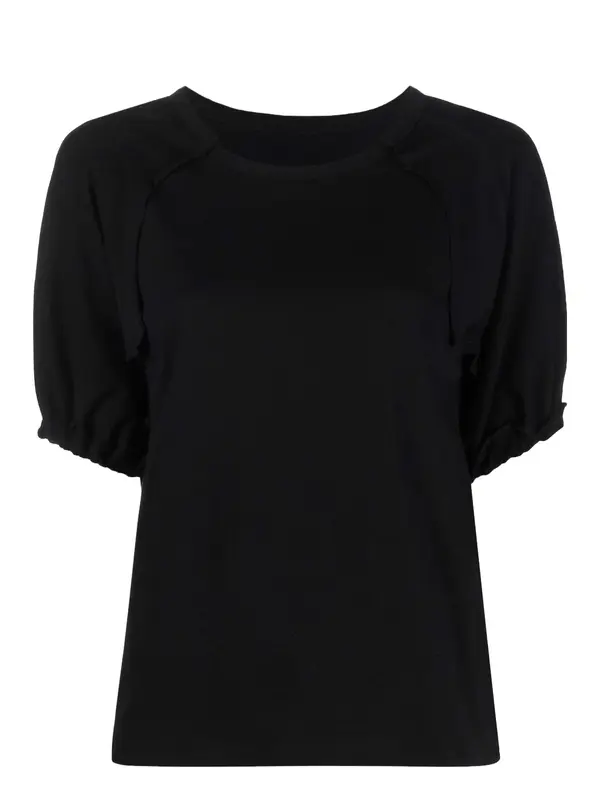Yohji Yamamoto Puff-sleeve T-shirt - Black