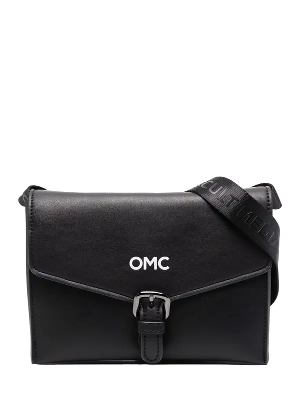 OMC Embossed Logo Crossbody Bag - Black