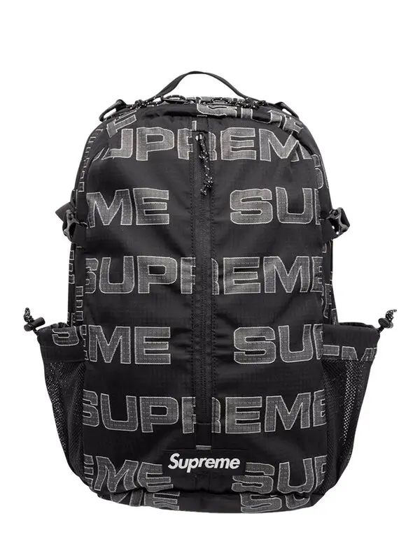 Supreme All-over Logo Backpack - Black