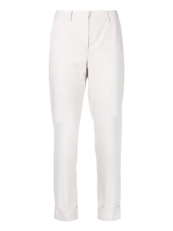 Fabiana Filippi Straight-leg Wool Trousers - Neutrals
