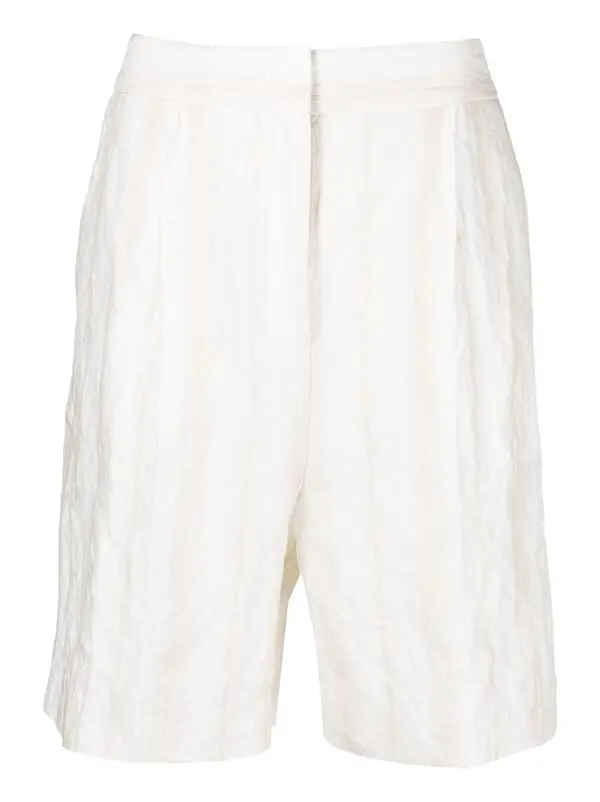 Fabiana Filippi Striped Knee-length Shorts - Neutrals