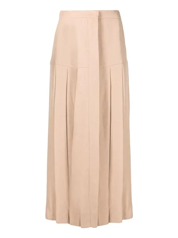 Fabiana Filippi High-waisted Flared Maxi Skirt - Neutrals