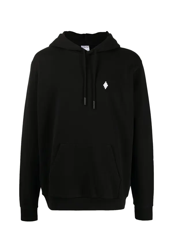 COUNTY OF MILAN Marcelo Burlon Logo-print Drawstring Hoodie - Black