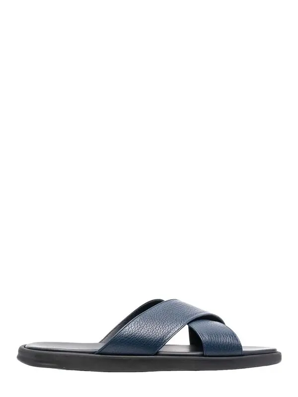 DOUCAL'S Crossover Strap Sandals - Blue