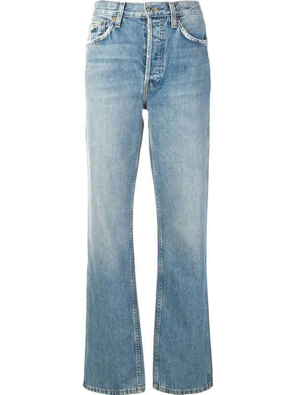 RE/DONE Straight Leg Jeans - Blue