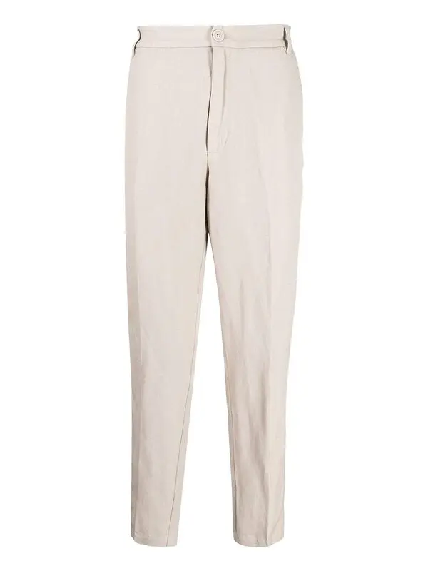 Armani Exchange Tapered High-waist Trousers - Brown