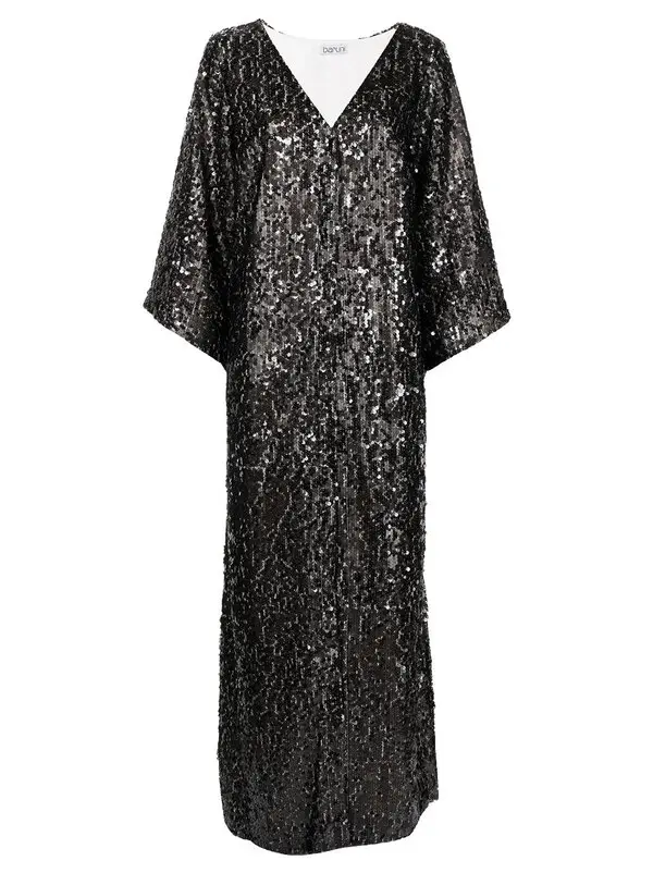 BARUNI Embellished Maxi Dress - Black