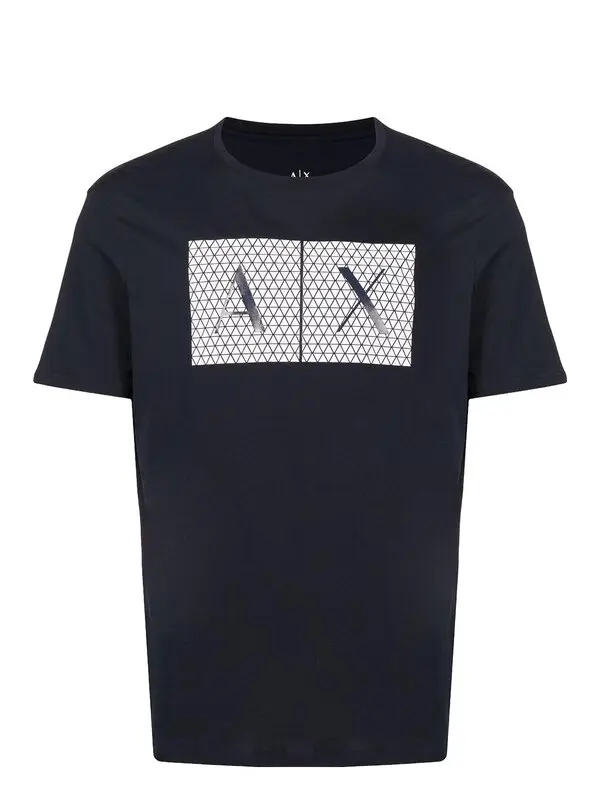 Armani Exchange Logo-print T-shirt - Blue