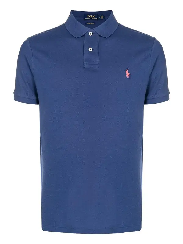 Polo Ralph Lauren Embroidered Logo Polo Shirt - Blue