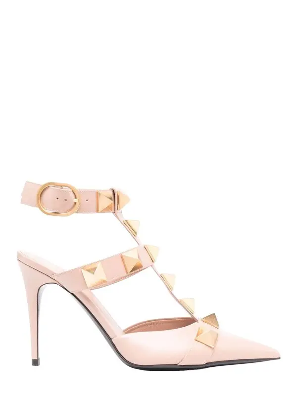 Valentino Garavani Roman Stud Pointed Pumps - Pink