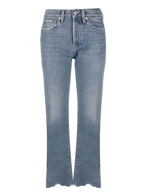 3x1 Raw-hem Straight-leg Jeans - Blue