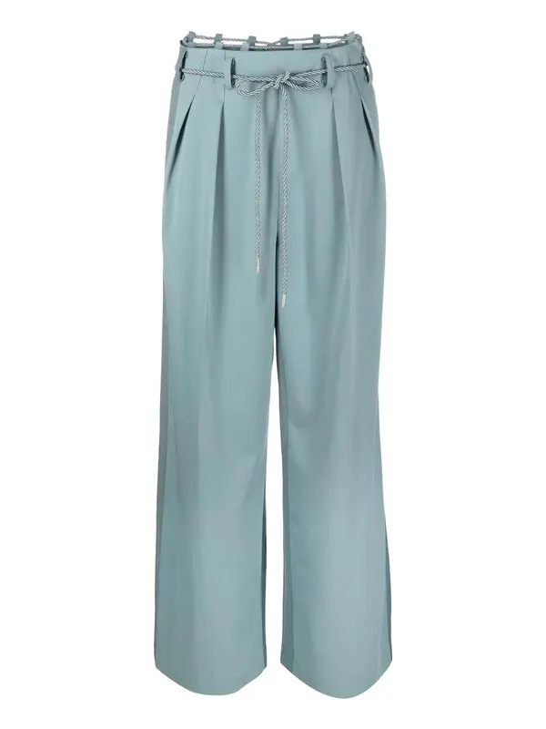Andersson Bell Rope Detailing Cropped Trousers - Blue