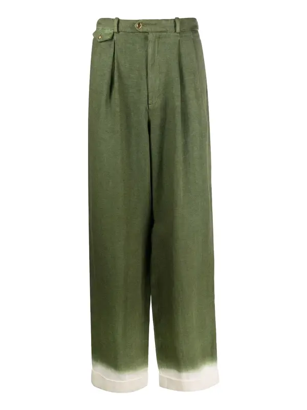 Nick Fouquet Wide-leg Trousers - Green