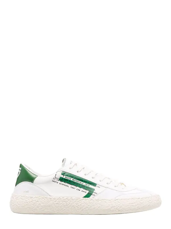 PURAAI Slogan-print Low Top Sneakers - White