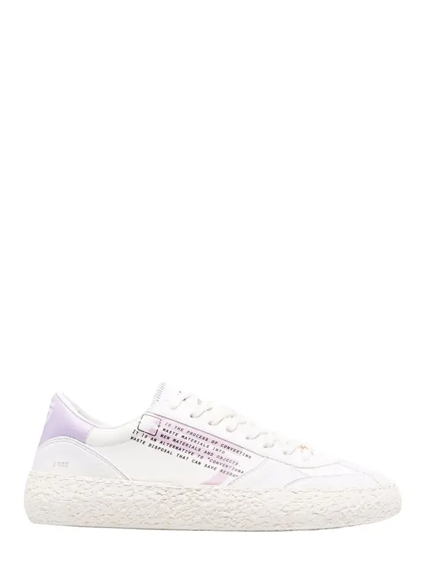 PURAAI Slogan-print Low-top Sneakers - White