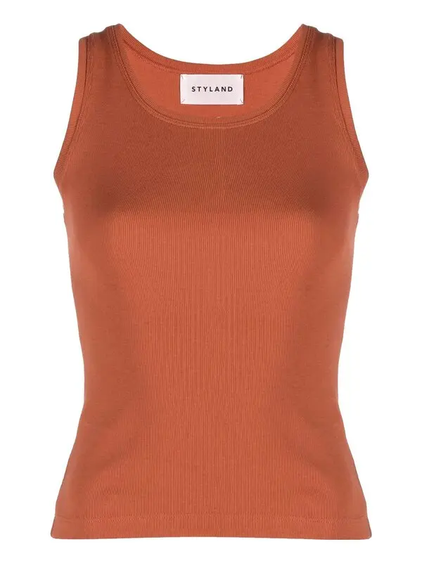 STYLAND Slim-cut Tank Top - Orange