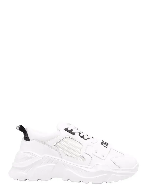 Versace Panelled Chunky Sneakers - White
