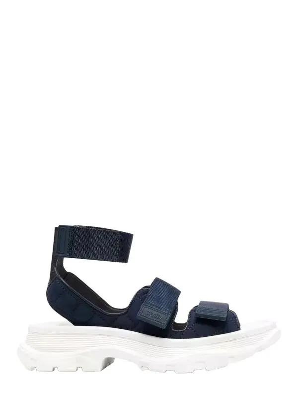 Alexander McQueen Chunky Touch-strap Sandals - Blue