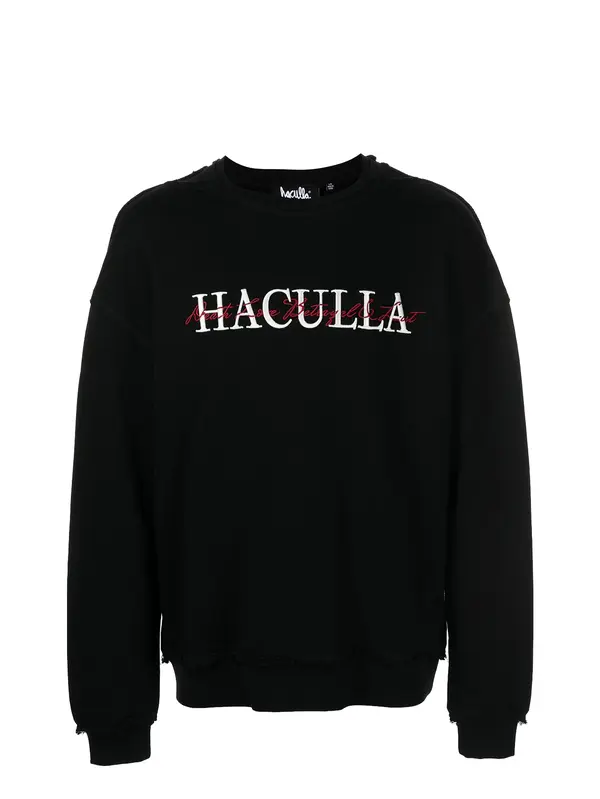 HACULLA. Embroidered Sweatshirt - Black