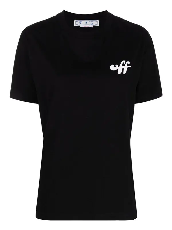 Off-White Zebra Arrow Print T-shirt - Black