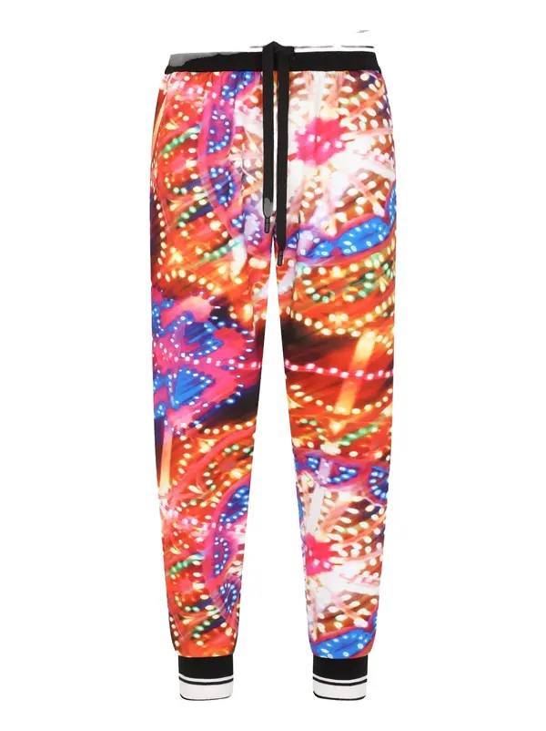 Dolce & Gabbana Luminaire-print Track Trousers - Red