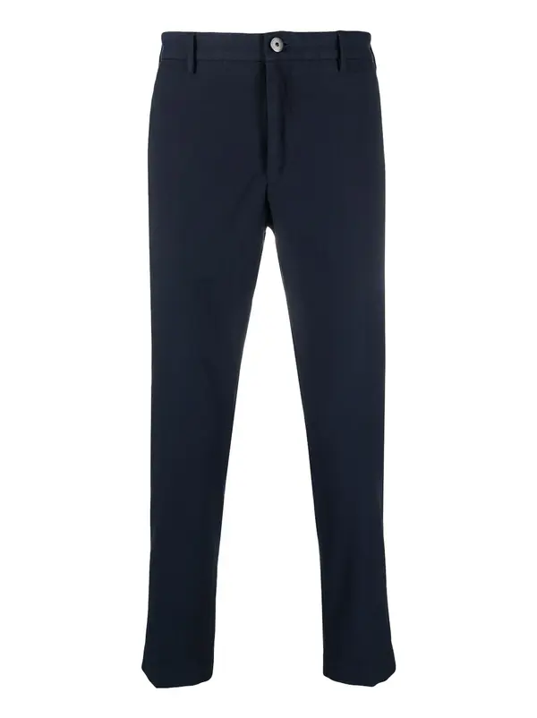 Incotex Straight-leg Cotton Trousers - Blue