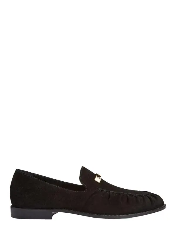 GIUSEPPE ZANOTTI Jareth Suede Loafers - Black