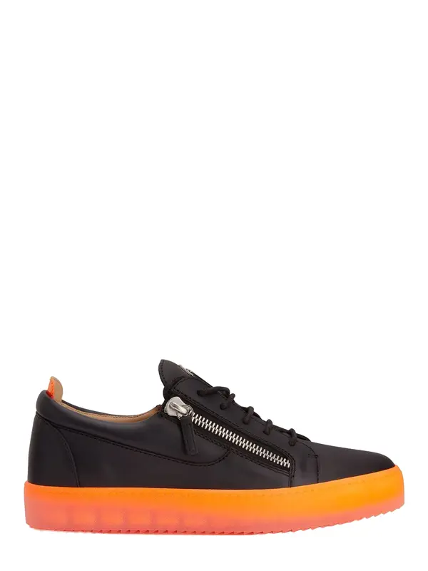 GIUSEPPE ZANOTTI Frankie Low-top Leather Sneakers - Black
