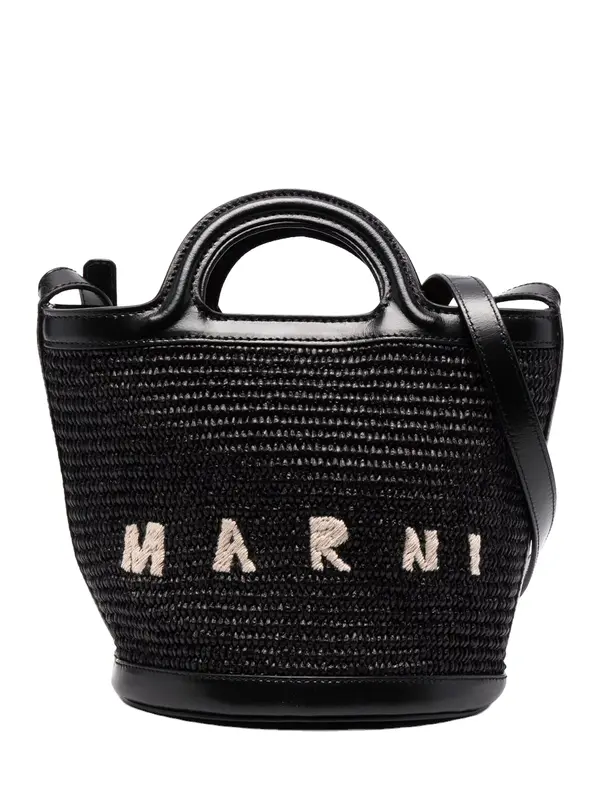 Marni Small Tropicalia Bucket Bag - Black
