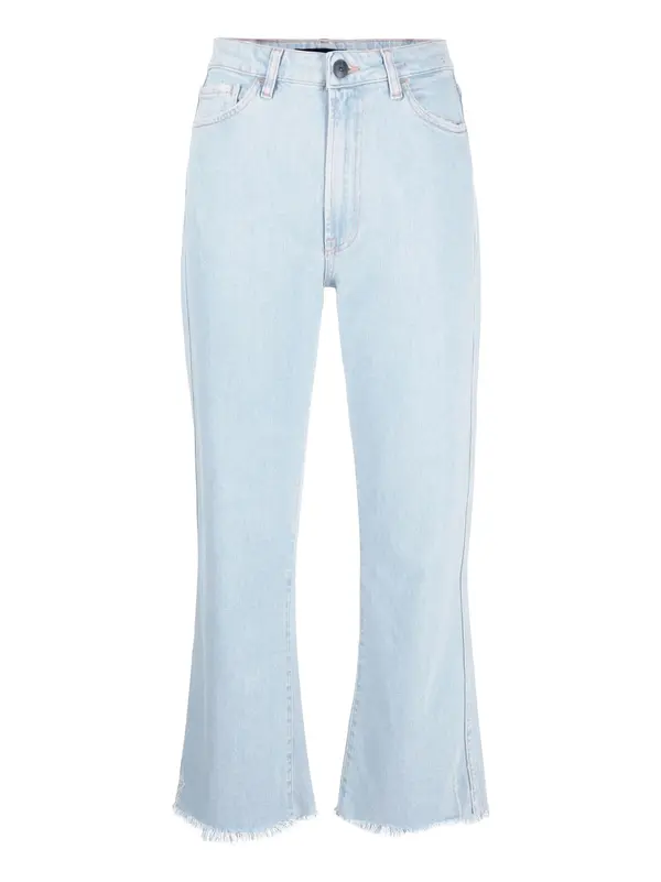 3x1 Emma Cropped Flare Jeans - Blue