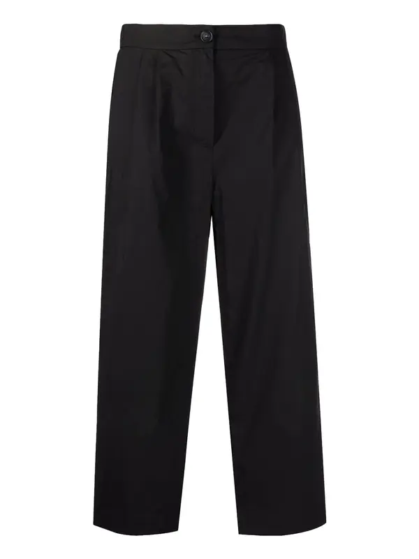 Woolrich Straight-leg Cropped Trousers - Black