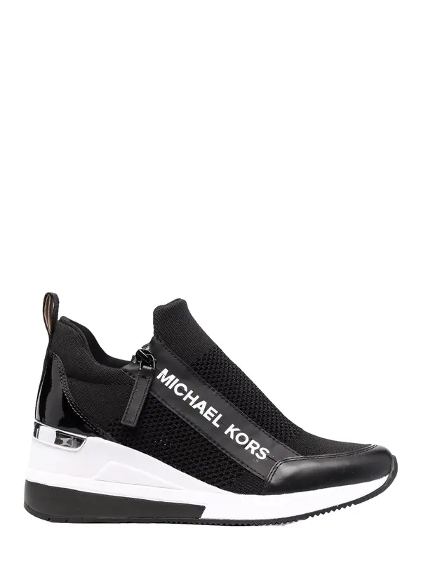 Michael Kors Willis Stretch Knit Sneakers - Black