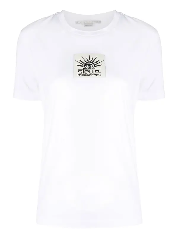 Stella McCartney Logo-patch T-shirt - White
