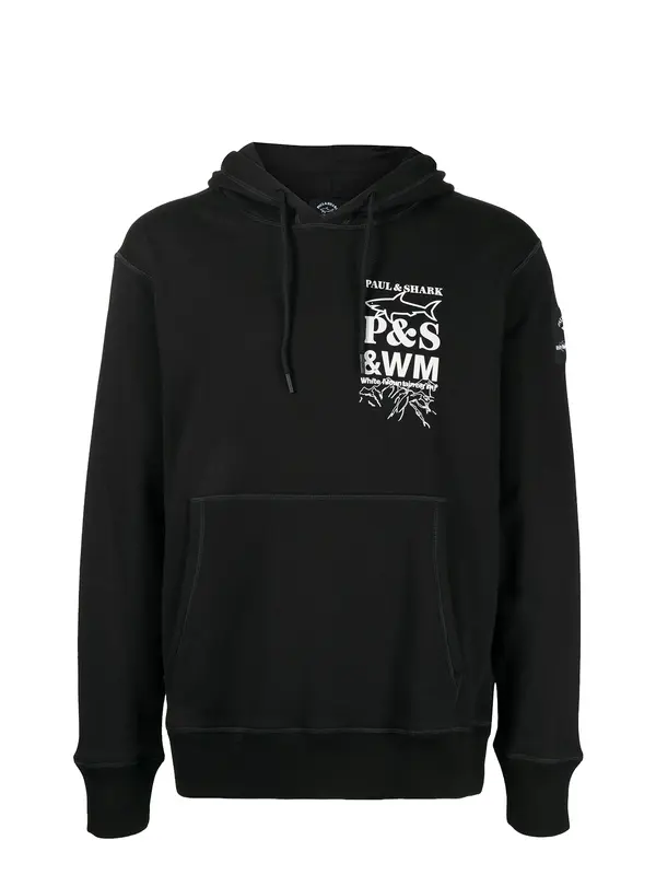 WHITE MOUNTAINEERING Logo-print Hoodie - Black