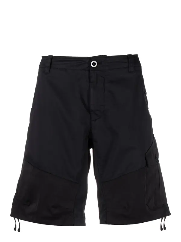 TEN C Drawstring-hem Shorts - Black