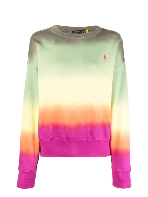 Polo Ralph Lauren Polo Pony-embroidered Tie-dye Sweatshirt - Green