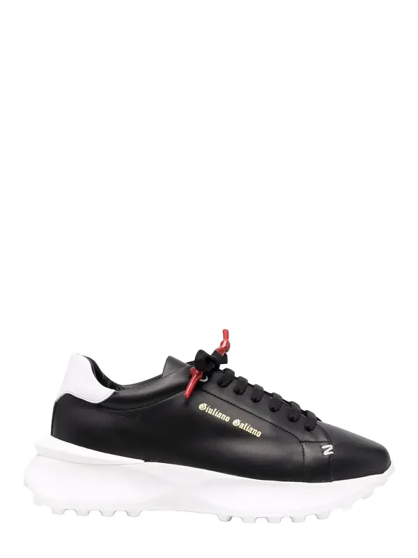 GIULIANO GALIANO Side Logo-print Sneakers - Black