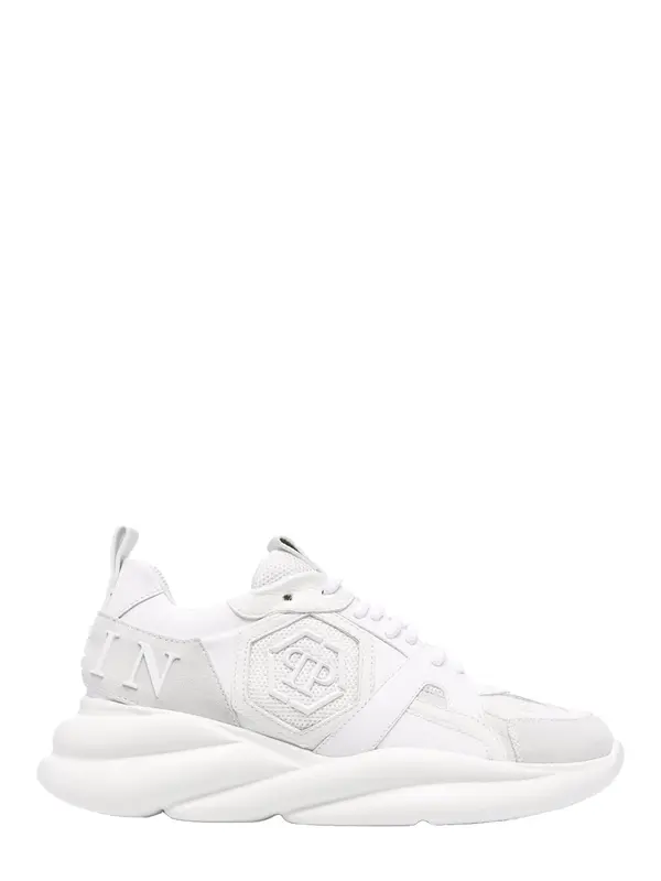 Philipp Plein Chunky Hurricane Runner Sneakers - White