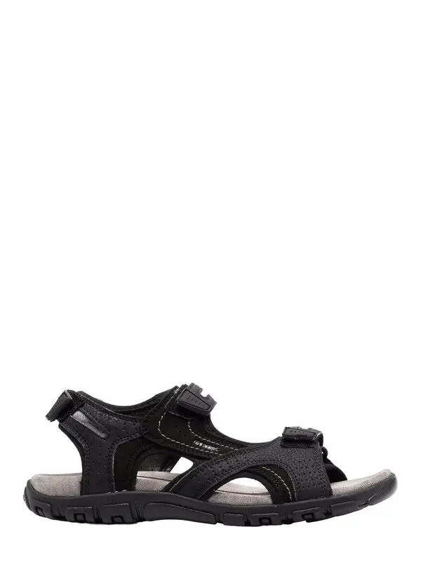 Geox Strada Double-strap Sandals - Black