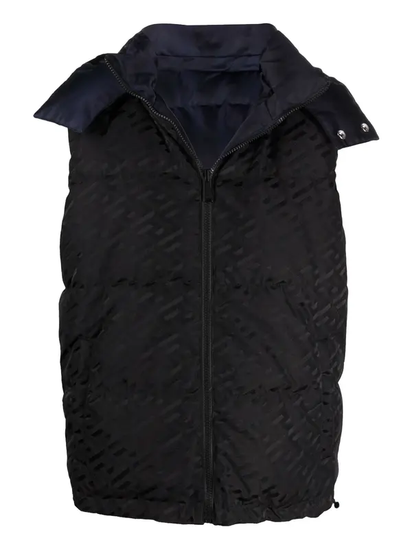 Versace Sleeveless Padded Gilet - Black