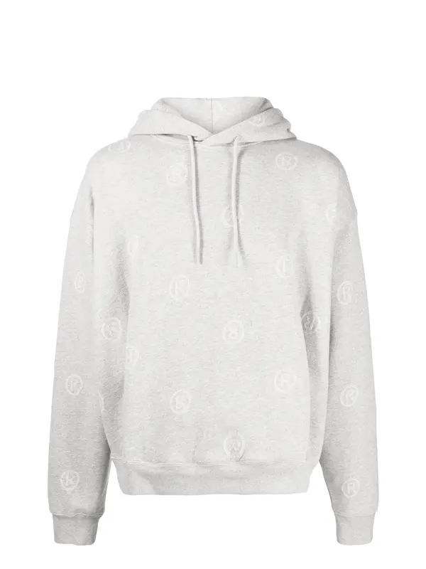 Martine Rose Monogram Hoodie - Grey