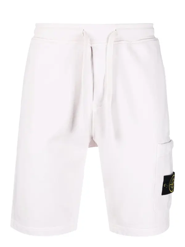 Stone Island Compass Badge Track Shorts - Pink