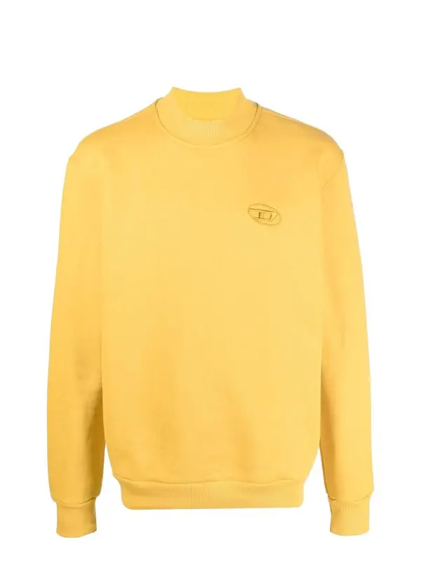 DIESEL Cotton Sweatshirt - Yellow