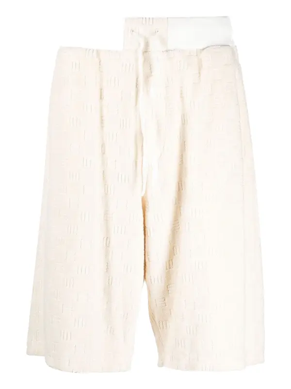 AMBUSH Monogram Track Shorts - Neutrals