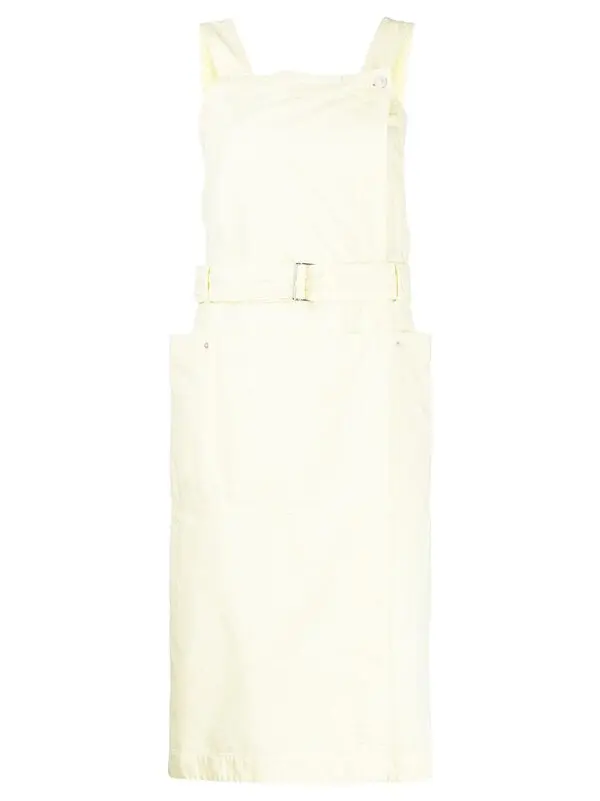 Kenzo Cotton Pinafore Dress - Yellow